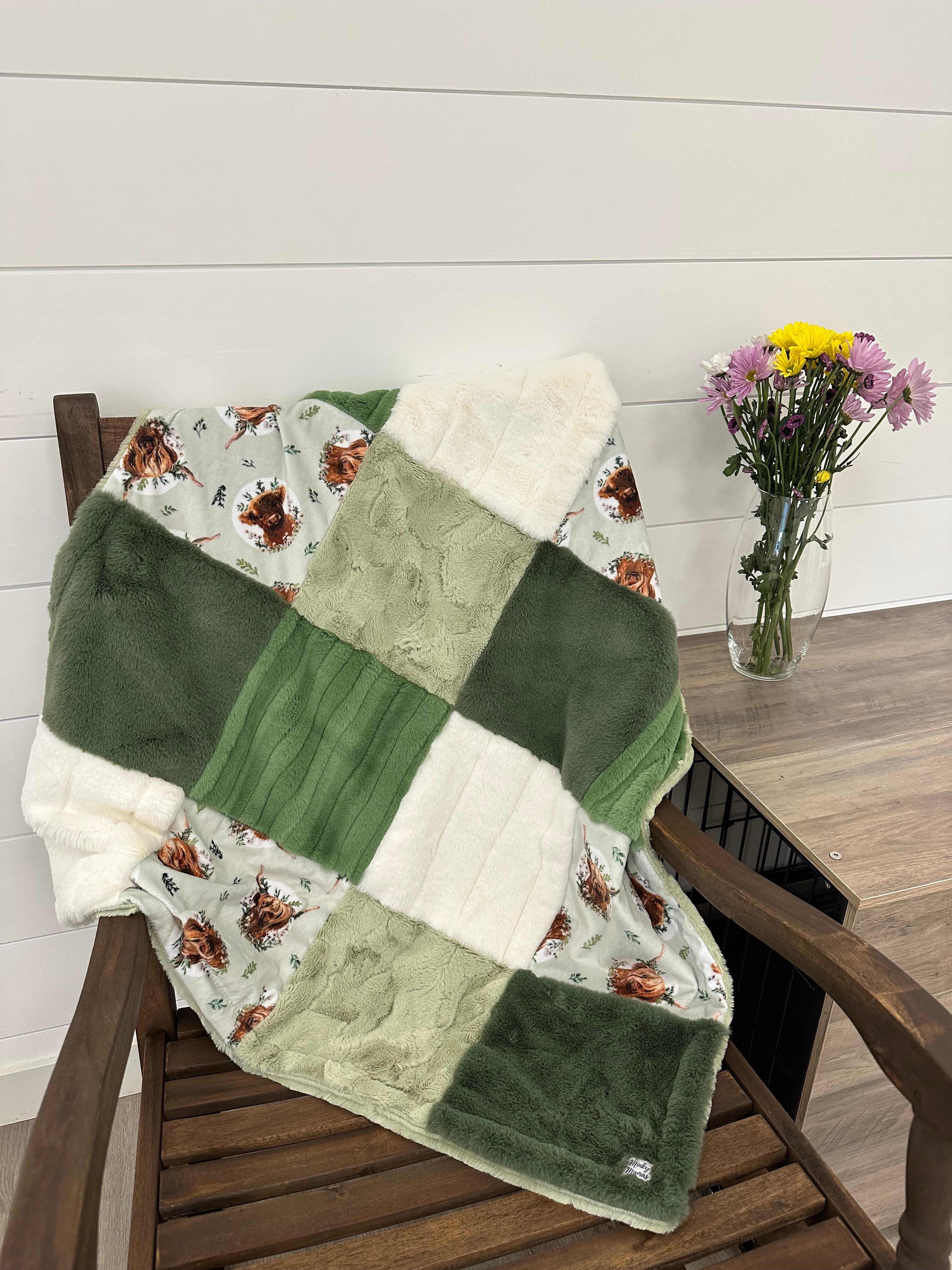 Highland cow infant - Minky Mamas